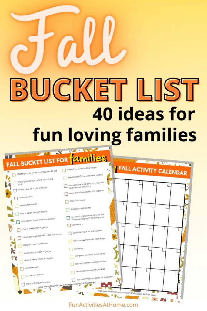 40 Must Try Fall Bucket List Ideas Free Printables In 2020 Fall | To Do ...