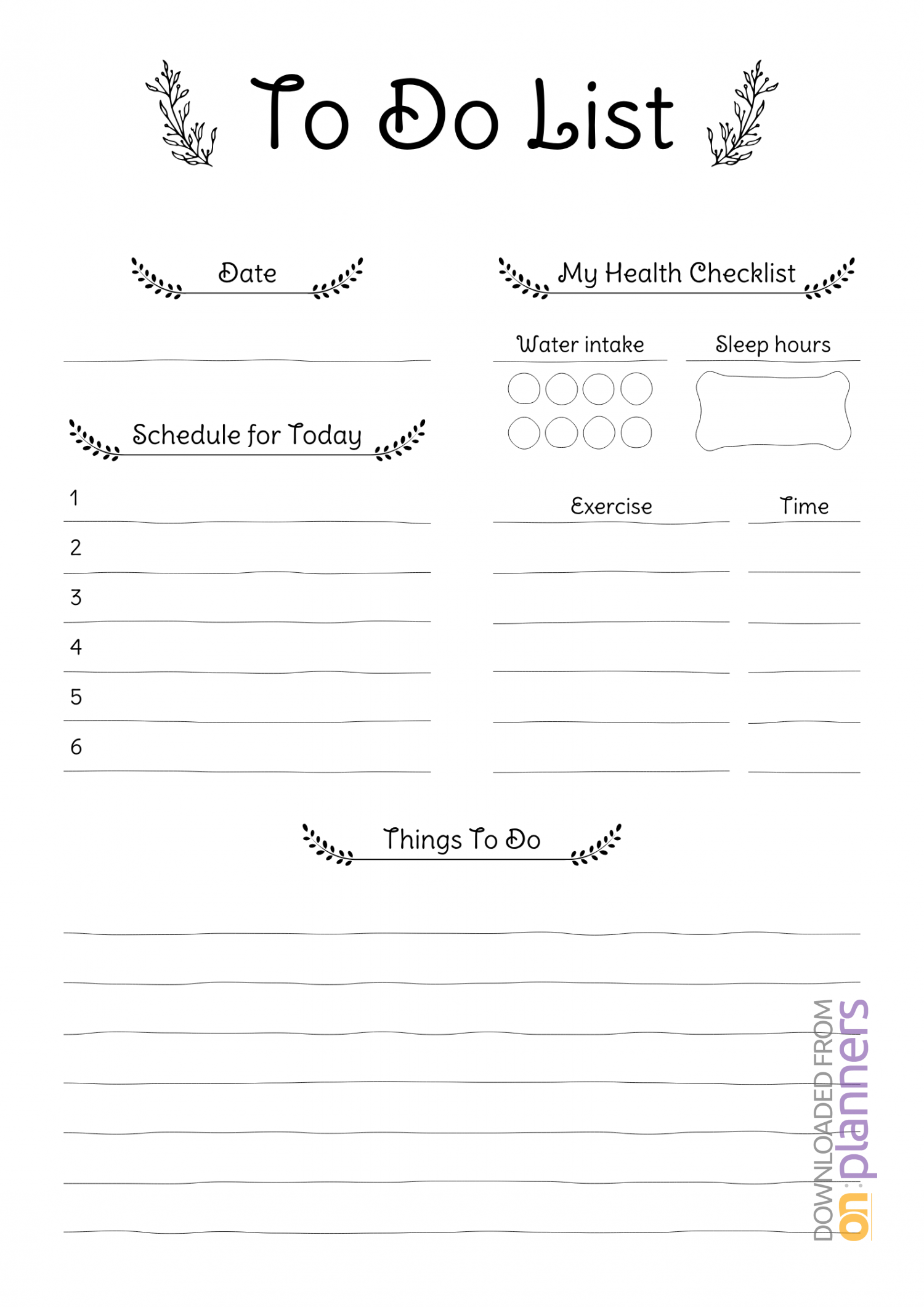 To Do List Printable With Date To Do List Printable