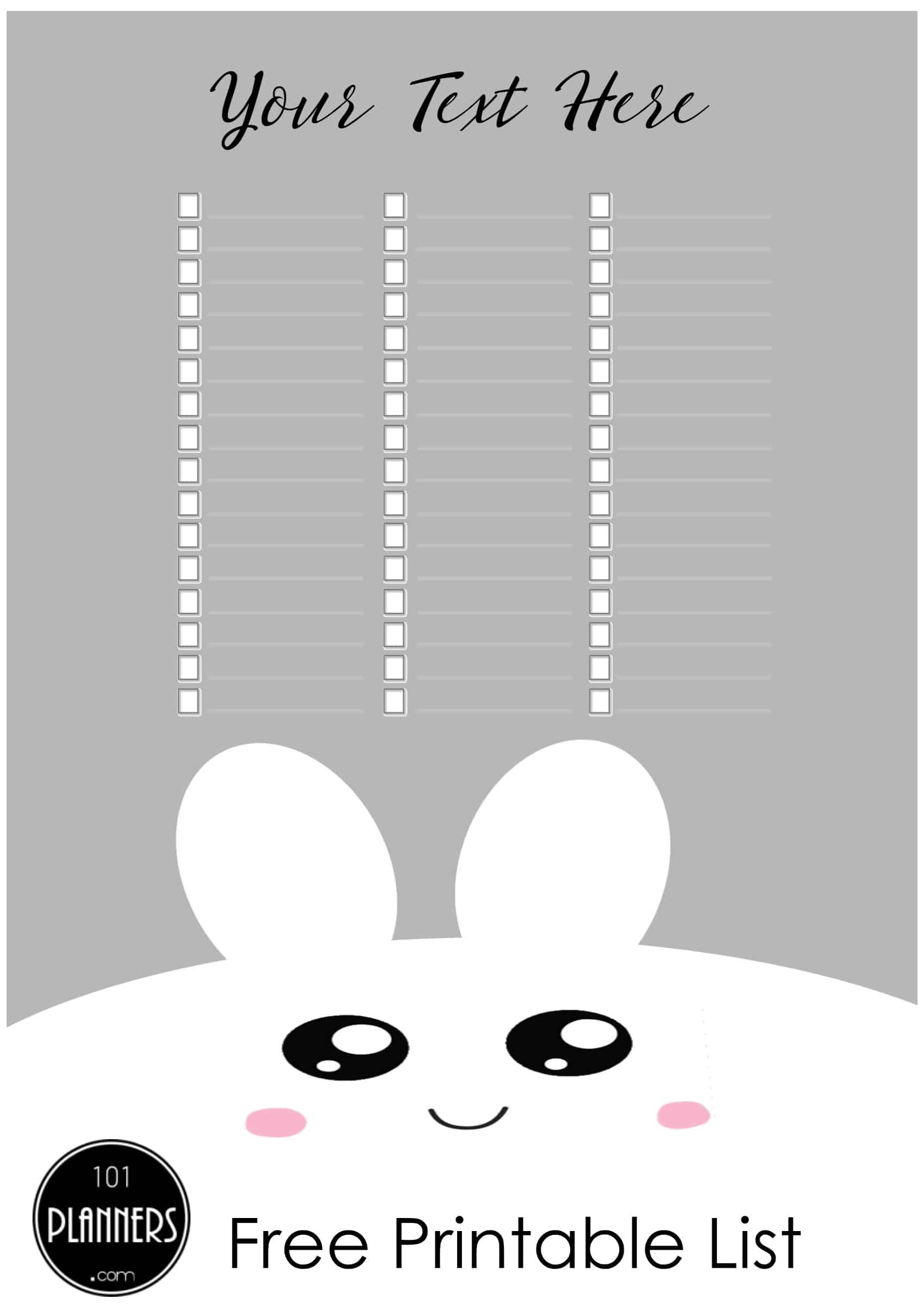 Kawaii To Do List To Do List Printable Kawaii To Do List To Do List Printable