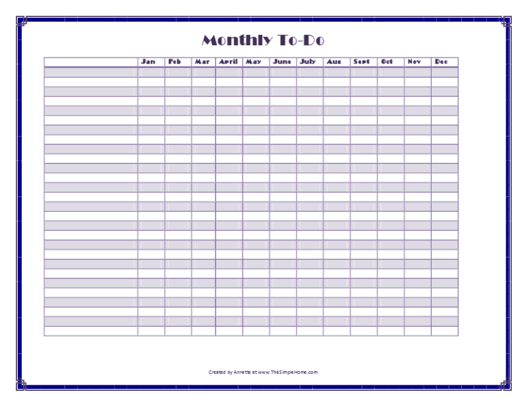 This Simple Home Printables | To Do List Printable